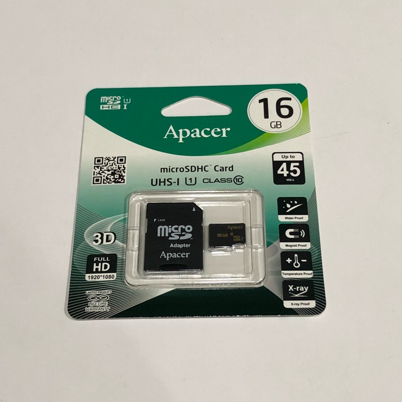 Apacer Micro SD 16g 記憶卡「附轉卡」 | 蝦皮購物