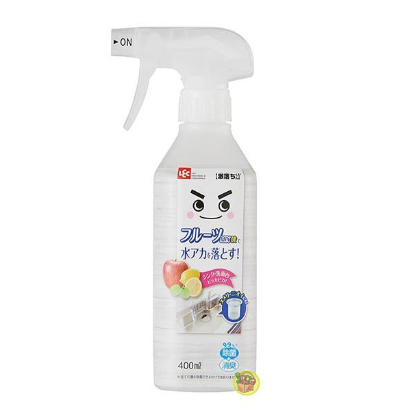 【JPGO】日本製 LEC 激落君 水果酸成份 水垢清潔噴霧 400ml | 蝦皮購物