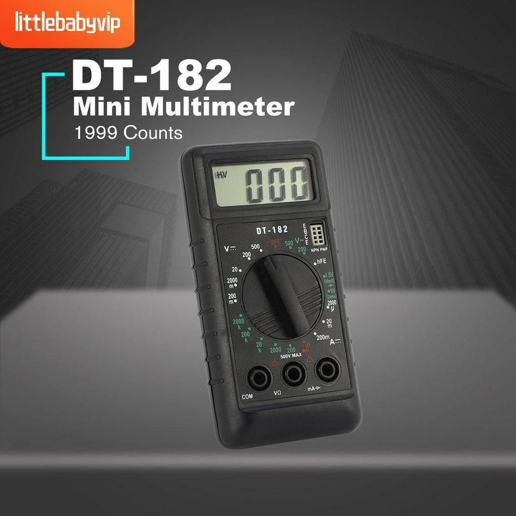 萬能表 數顯萬能表 DT-182數字迷你萬用表DC / AC電壓電流表萬用表 小寶五金 | 蝦皮購物