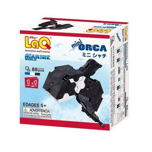 【LaQ】Q版虎鯨 (88pcs) 日本製造立體3D拼接積木/益智玩具/台灣獨家代理 | 蝦皮購物