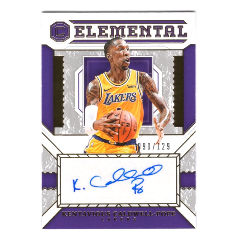 "KCP" Kentavious Caldwell-Pope / 大理石Elemental系列限量129張簽名卡 NBA | 蝦皮購物