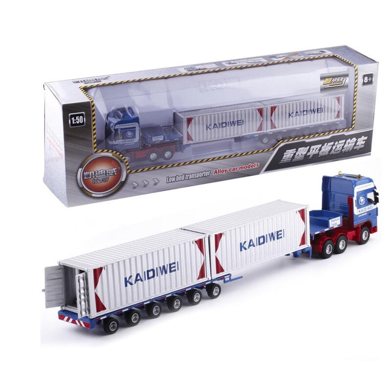 阿莎力2店 凱迪威 1:50 重型平板 貨櫃車 卡車 拖車 工程車 625022 | 蝦皮購物