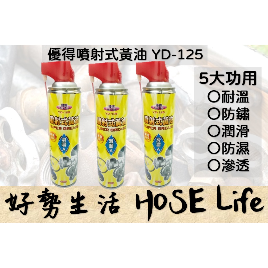 YouDer 優得 YD-125 噴射式黃油 耐溫320度F 滑溜A 進口耐溫高級潤滑油脂.推進劑 噴的牛油 | 蝦皮購物