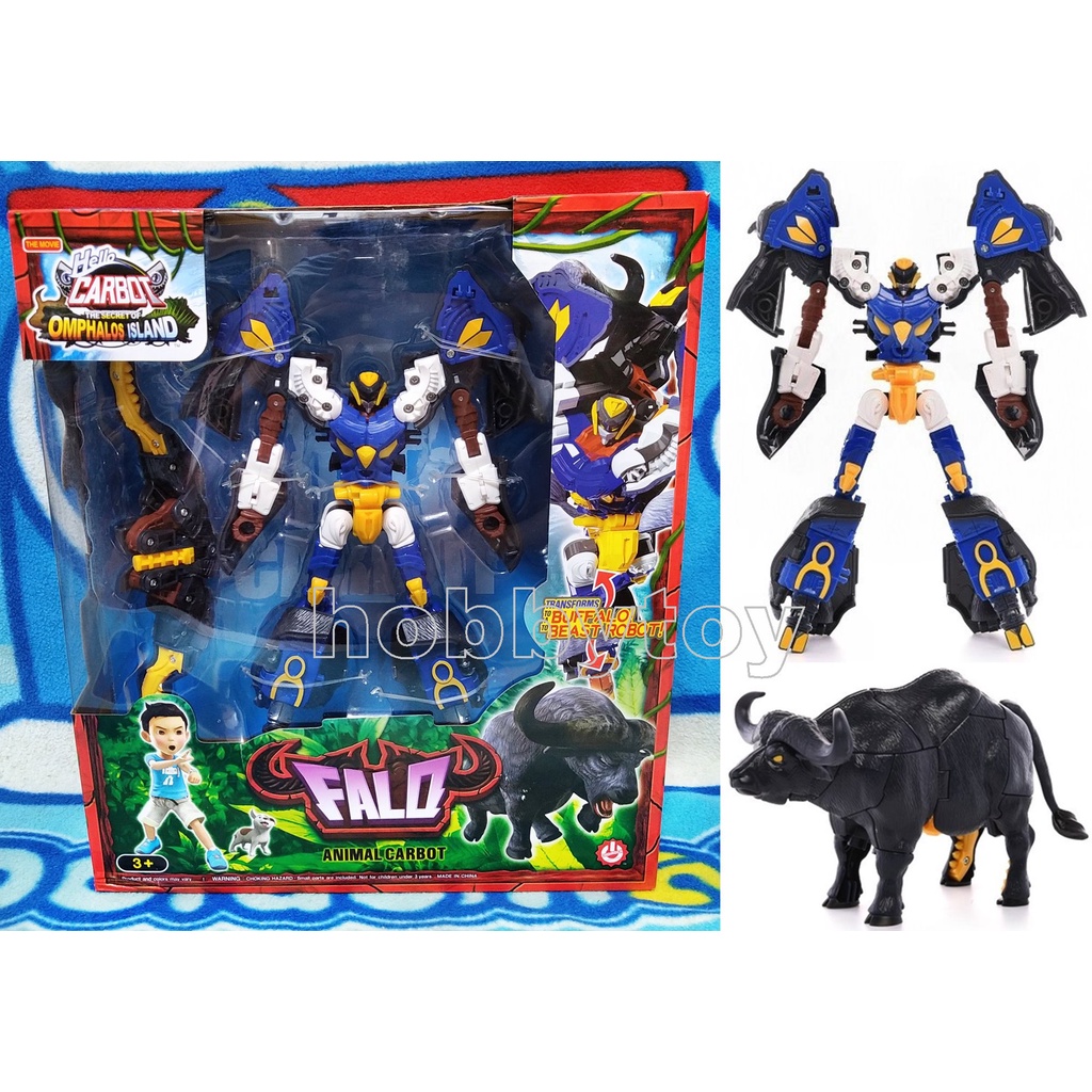 正版 HELLO CARBOT 衝鋒戰士 狂牛法洛 FALO 韓國 大型 變形機器人 水牛 野牛 法洛 ANIMAL | 蝦皮購物
