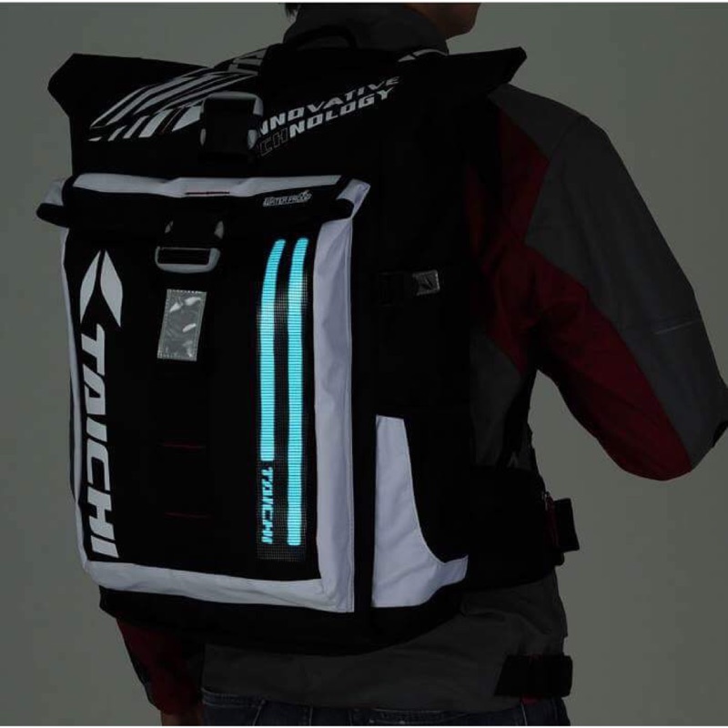 TAICHI RSB272 防水機車背包 旅遊雙肩背包 帶LED夜行冷光燈 | 蝦皮購物