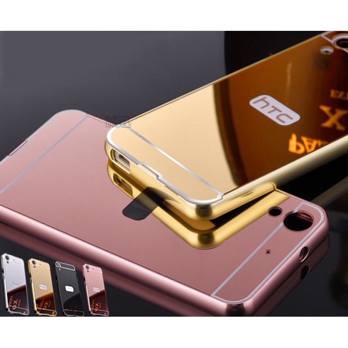 現貨出清！自拍電鍍鏡面 HTC10 HTC Desire728 E9+ A9 背蓋 金屬邊框 保護殼 鏡面手機殼 | 蝦皮購物