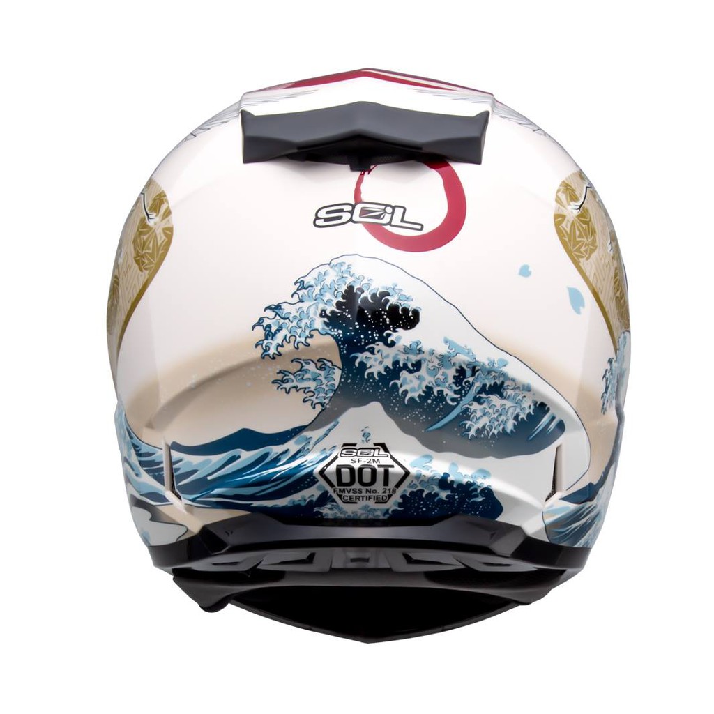 SOL SF-2M SF-2 SF2M SF2 浮世繪 現貨 預購 波浪 全罩式安全帽 浮世繪 櫻花 神奈川衝浪裏 | 蝦皮購物