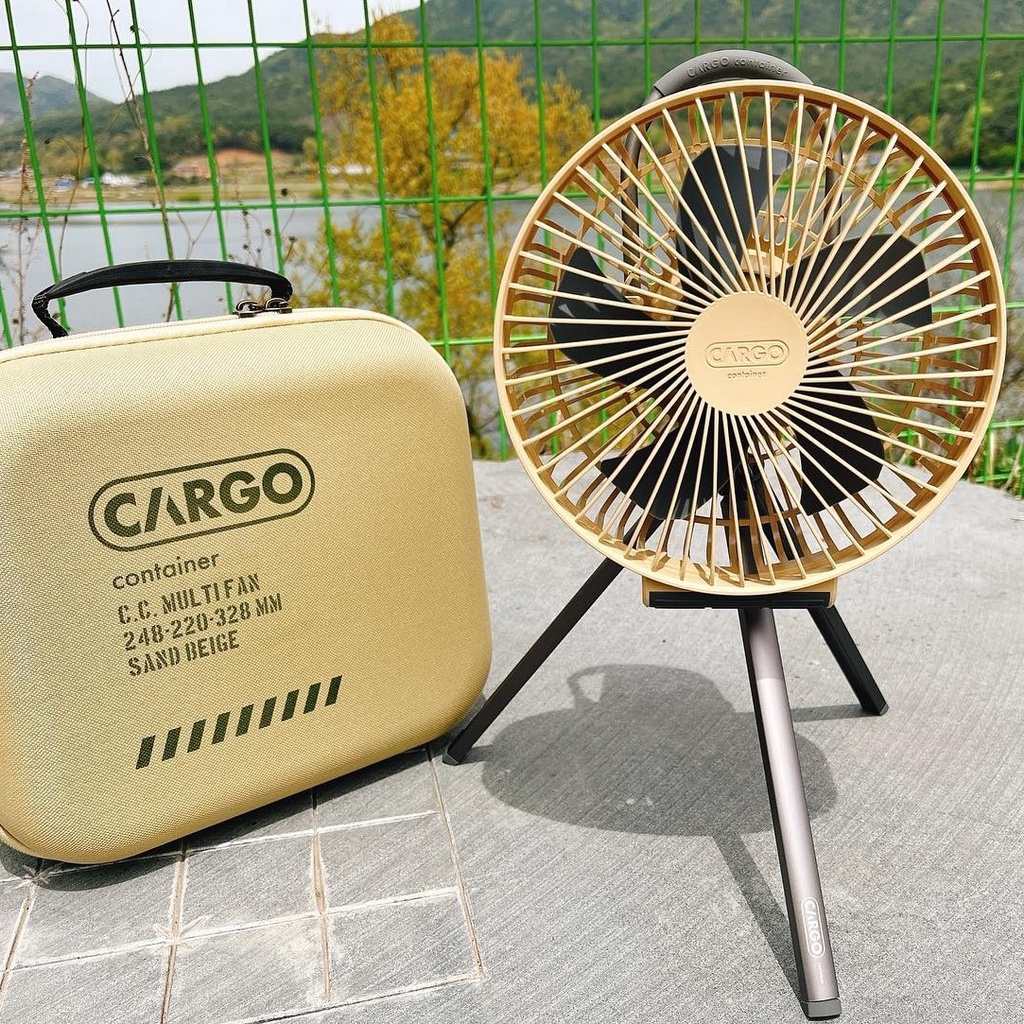 CARGO MULTI FAN 隨行風扇 含收納盒 軍綠/沙色 | 蝦皮購物