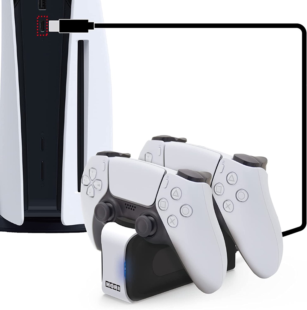 ★雪兒電玩★PS5 HORI 雙手把座充 DUALSENSE 座充 座充架 充電座 附充電線 SPF-012 | 蝦皮購物