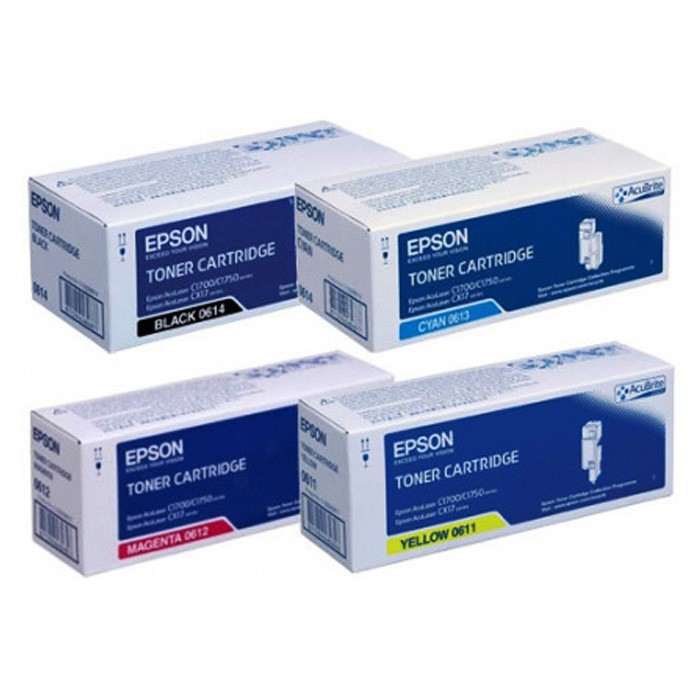 [伍告讚]含稅 原廠 EPSON S050614 0614 0613 0612 0611 C1700 CX17 | 蝦皮購物