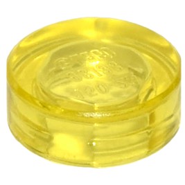 樂高 LEGO 透明 黃色 1x1 圓形 平板 平片 98138 4650500 Yellow Tile Round | 蝦皮購物
