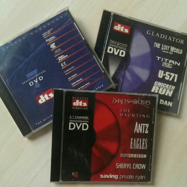 DVD,dts,音響店專用，測試片，3片，停業前的庫存。 | 蝦皮購物