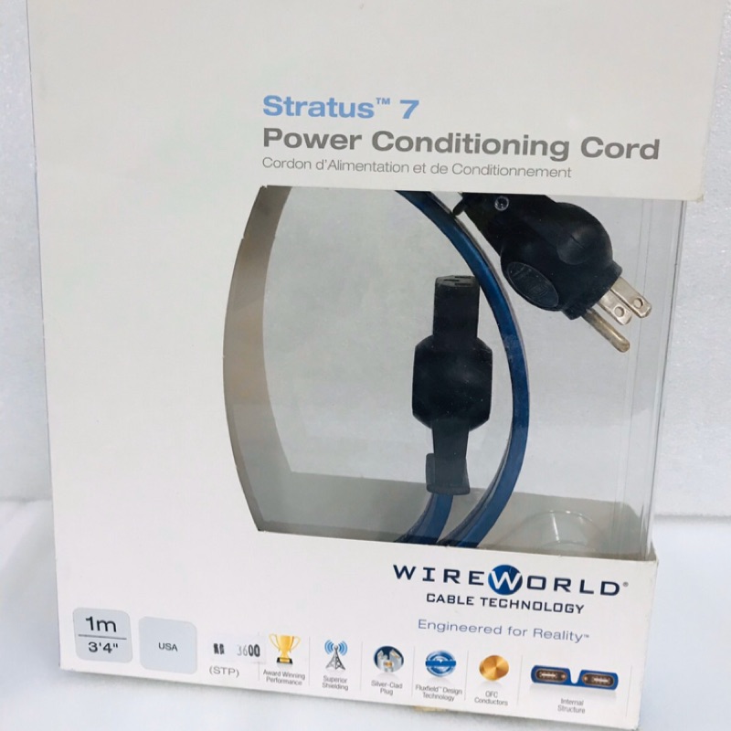 WIREWORLD Stratus 7電源線Power Conditioning Cord(1M) | 蝦皮購物