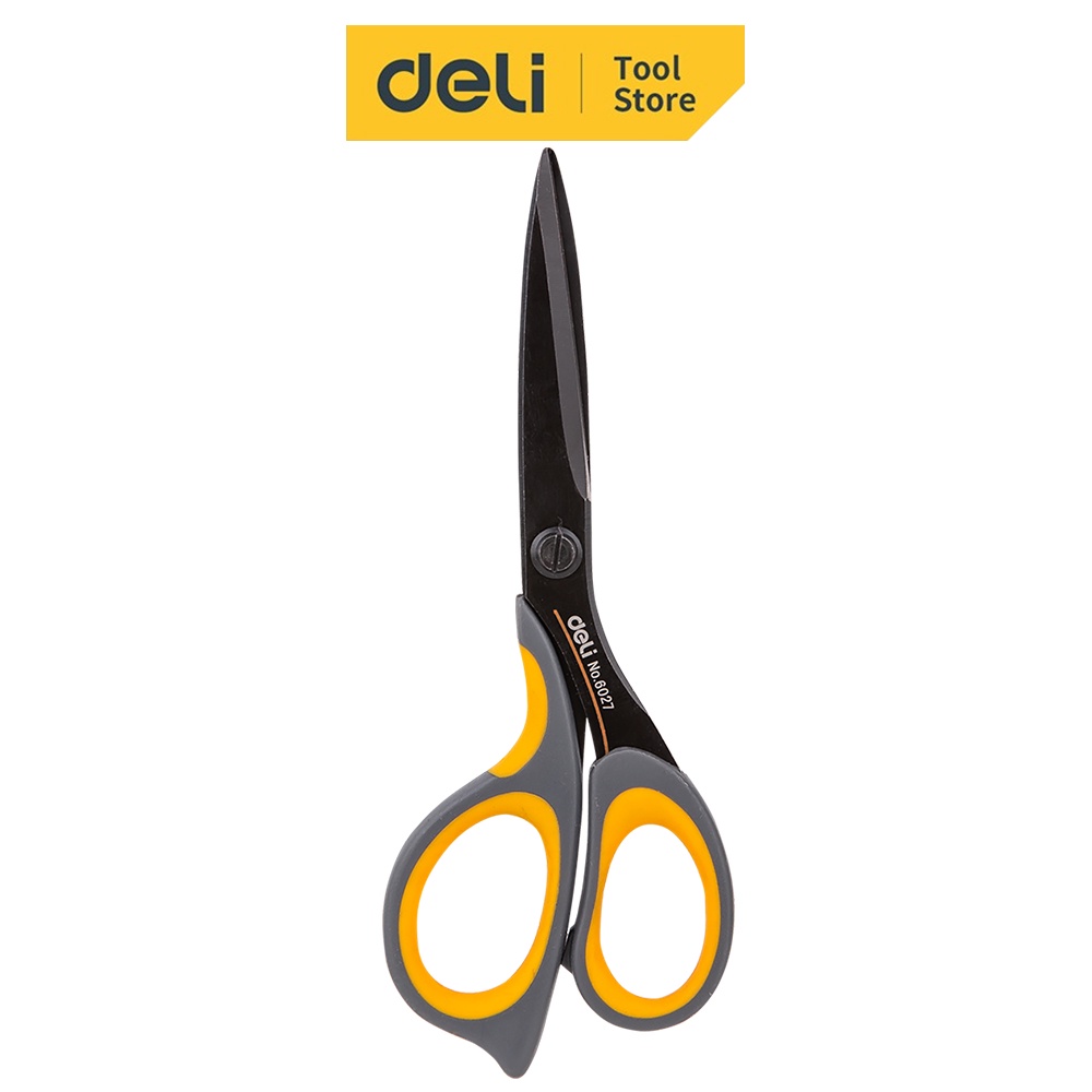 【Deli得力】 剪刀 E6027 全長175mm 辦公用具 裁紙 拆信 開箱 | 蝦皮購物
