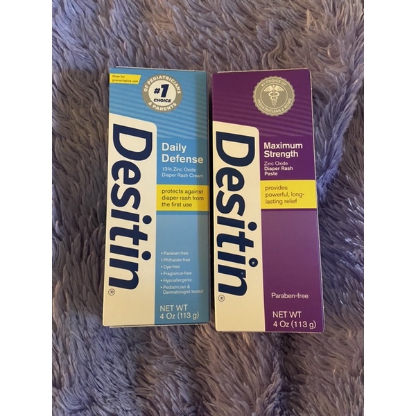 全新未拆封美國原廠DESITIN藍色紫色一般款加強款全新款 屁屁膏 舒緩膏 屁屁乳霜 4oz 113g | 蝦皮購物