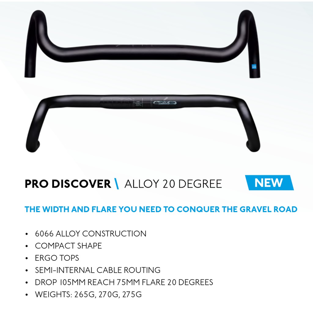 Shimano PRO DISCOVER GRAVEL ALLOY 20 鋁合金把手外開20度40-42cm | 蝦皮購物