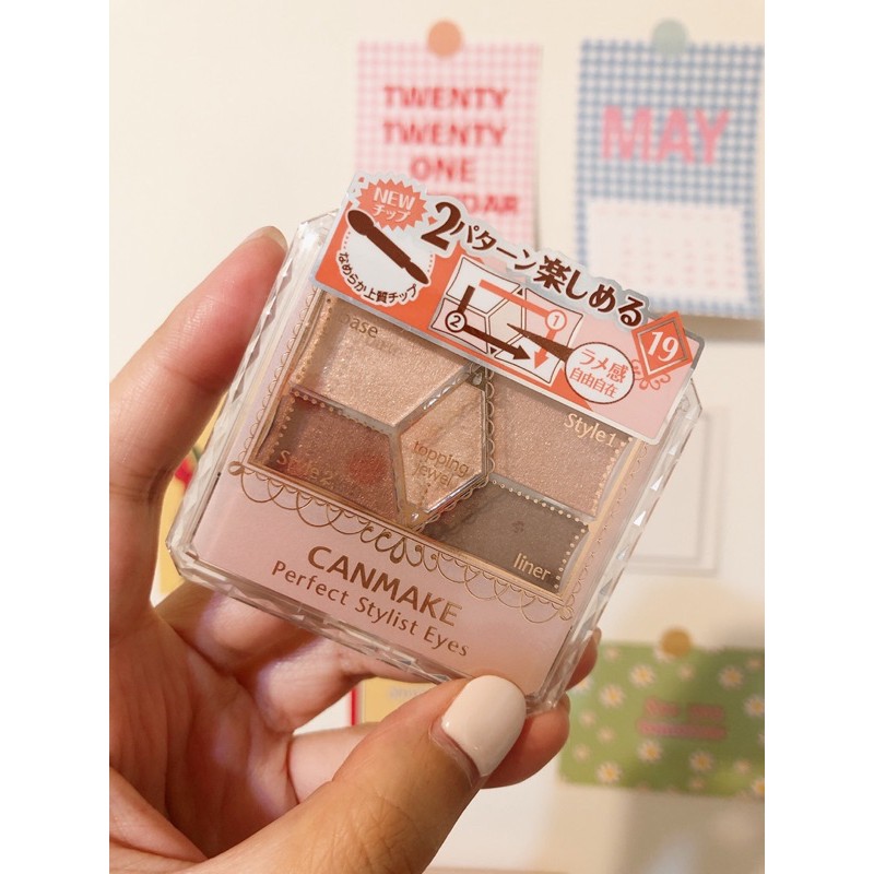 🛍日本🇯🇵（全新未拆封）CANMAKE 完美設計眼影盤 色號19 | 蝦皮購物