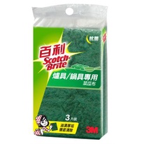 3M 96R-3M 百利 爐具/鍋具專用菜瓜布-大綠3入 | 蝦皮購物