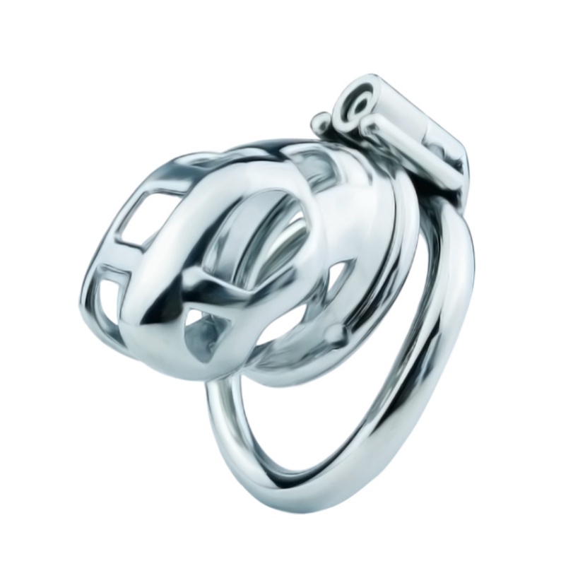 【花花18禁情趣BDSM】FRRK不鏽鋼cb鎖鏤空陽具籠陰莖鎖 陰莖束縛 調教 防勃起禁慾 透氣鳥籠 貞操鎖 | 蝦皮購物