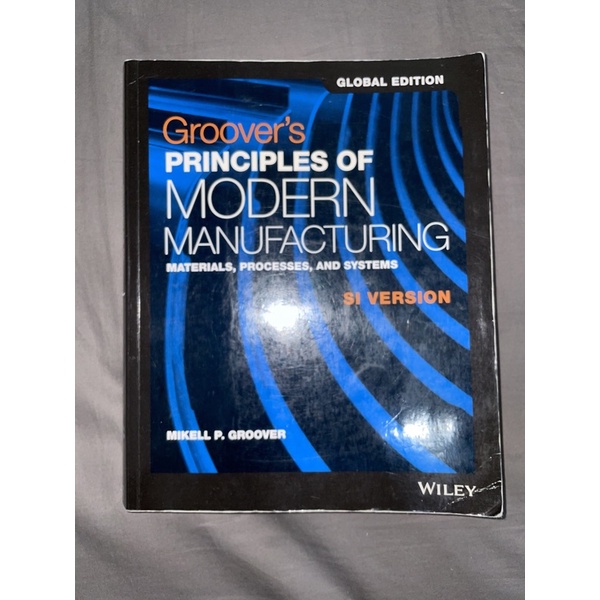 groover’s principles of modern manufacturing 製造程序 第六版 | 蝦皮購物
