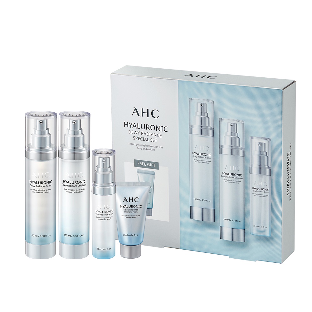 【AHC】現貨 韓國 買一送一 神仙水精華四件套組/水100ml+乳100ml+精華30ml+潔面25ml 台灣現貨 | 蝦皮購物