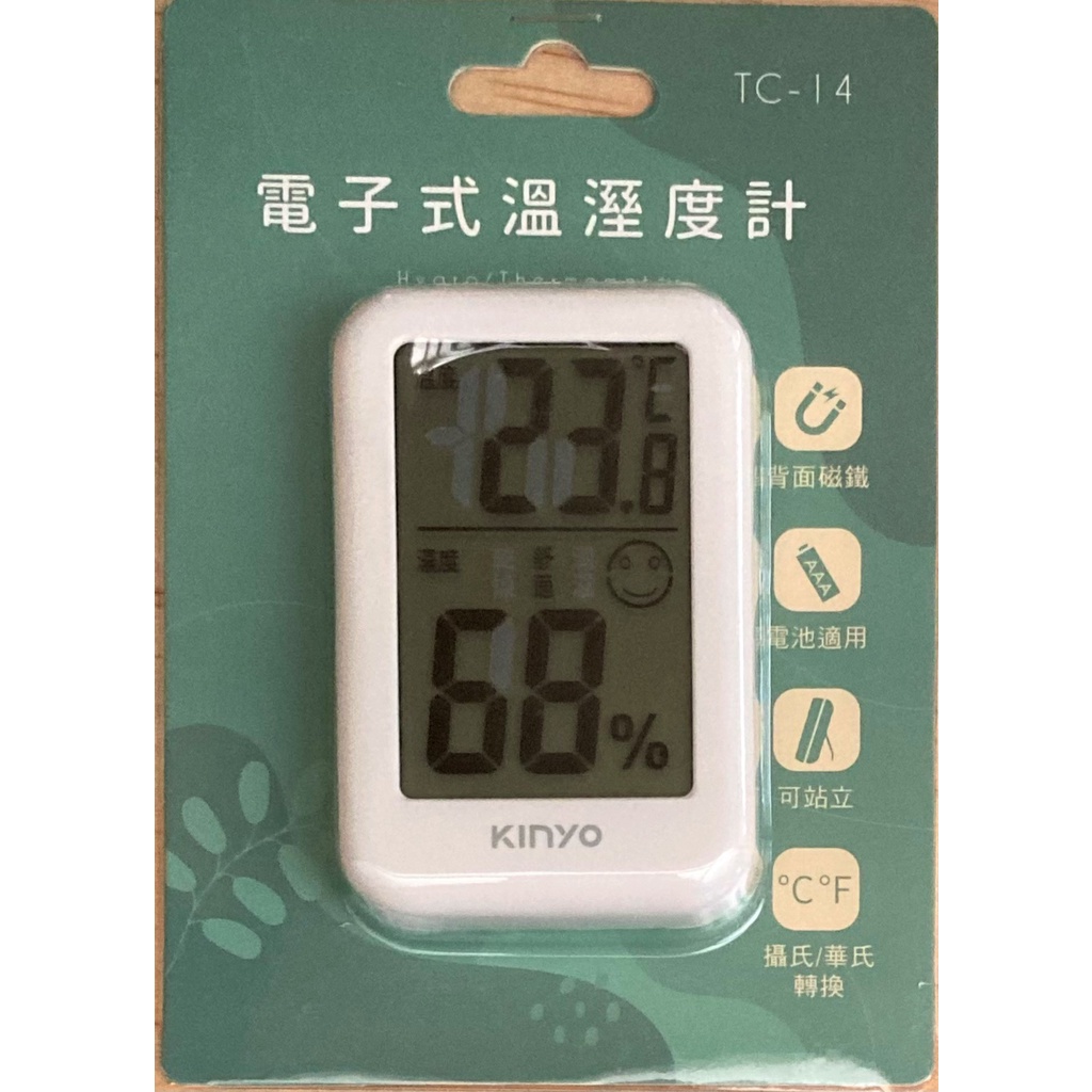 Kinyo 電子式溫溼度計 TC-14 溫度計 溼度計 溫濕度計 | 蝦皮購物