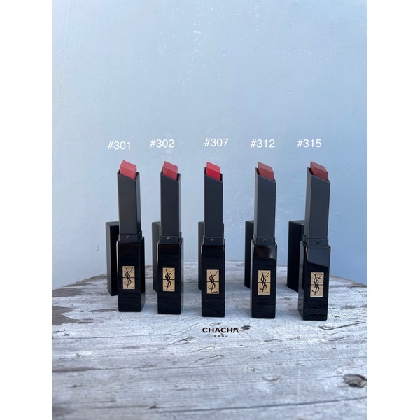 CHACHA | 出清#313 #317 Ysl 奢華緞面絨霧唇膏 #小黑條 #302 #煙管小黑條 禁忌栗紅 | 蝦皮購物