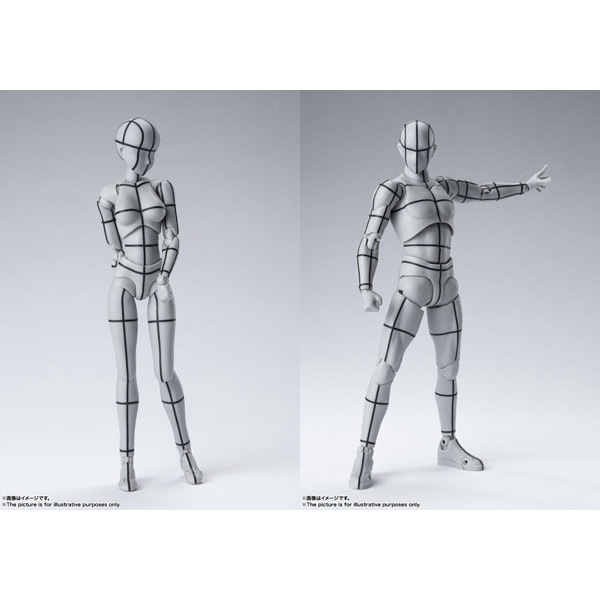 JB _TOYS ☆【再販】日版 S.H.Figuarts SHF 素體 Body Chan 美術繪畫網框透視 灰色 | 蝦皮購物