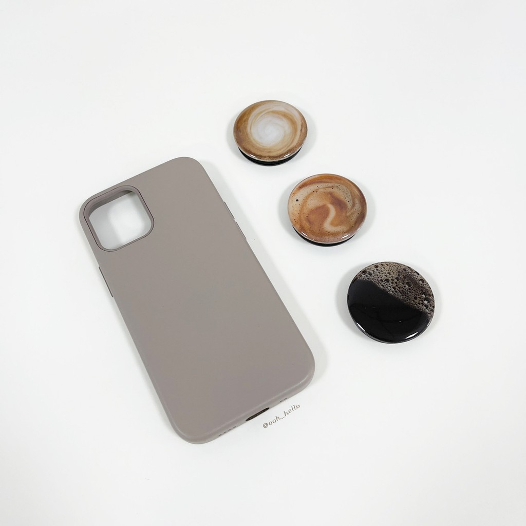 【ooh_hello】咖啡滴膠氣囊支架 貝殼紋路 氣囊支架（收納耳機/追劇必備） | 蝦皮購物