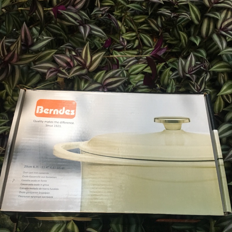 全新Berndes 橢圓琺瑯鑄鐵鍋29公分/烤雞鑄鐵鍋 | 蝦皮購物