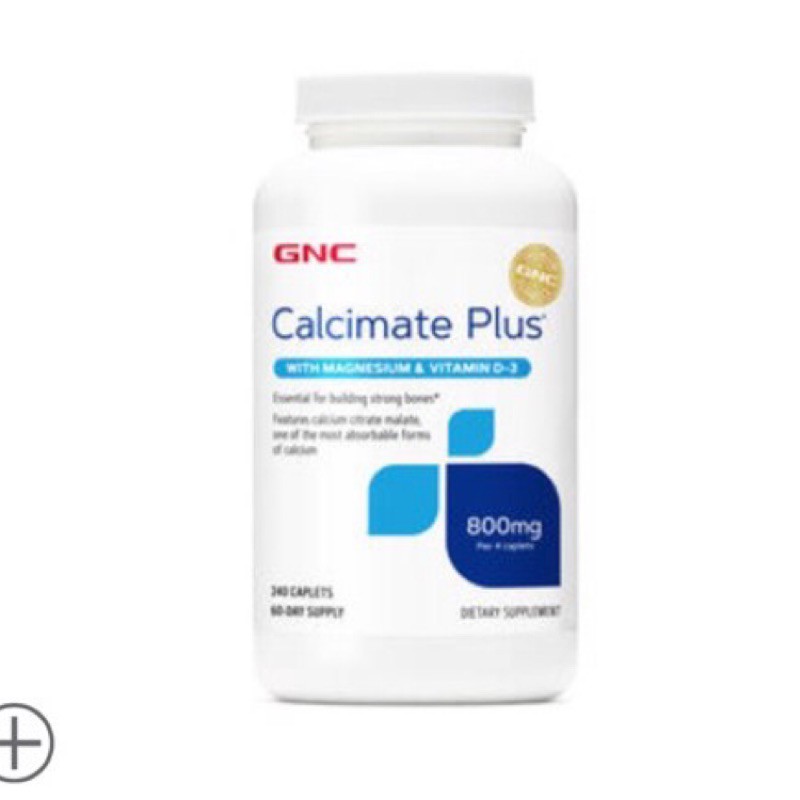 免郵美國GNC門市直購 檸檬酸鈣Calcimate Plus 800 240.500顆裝 | 蝦皮購物