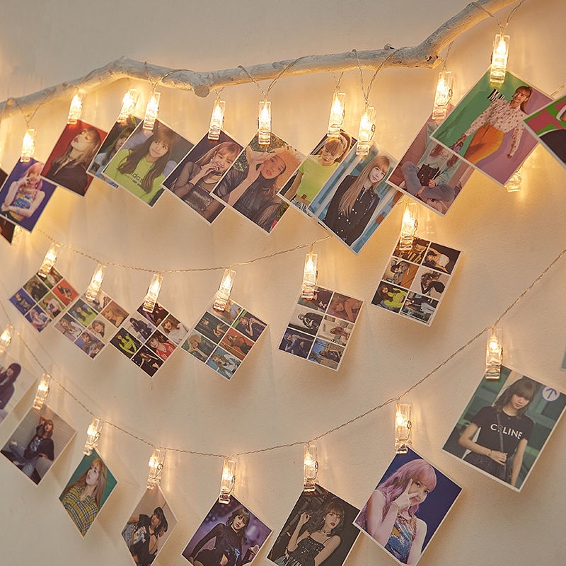【新店24h出貨-工廠直營】網紅ins照片夾子燈串相片夾子led耶誕彩燈生日裝飾浪漫房間佈置 | 蝦皮購物