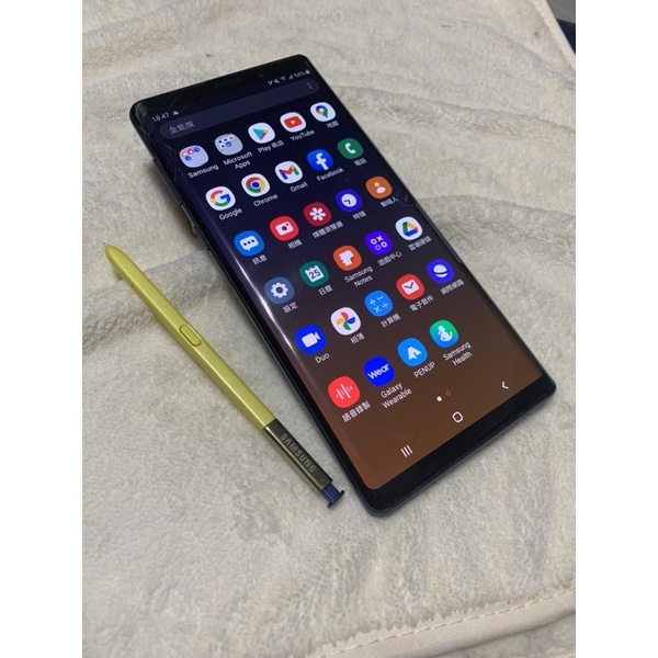 【老爹精選】二手 女用機 Samsung Note9 6G/128GB 藍色 無烙印 空機 已過保 | 蝦皮購物