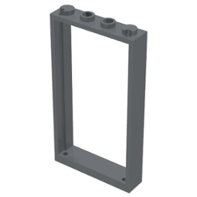 樂高 LEGO 深灰色 1x4x6 門框 門 街景 城市 60596 6262942 Gray Door Frame | 蝦皮購物