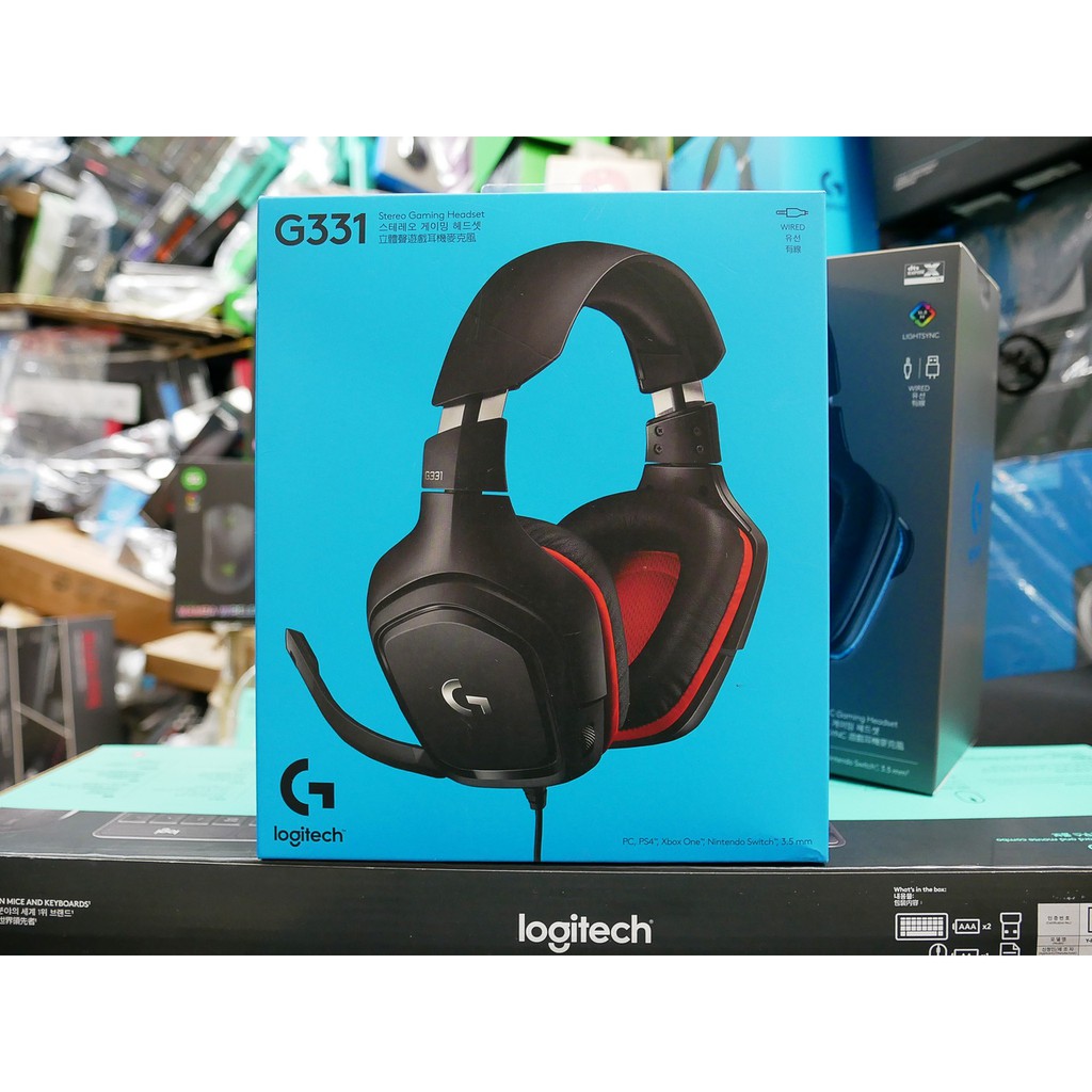 【本店吳銘】 羅技 logitech G331 遊戲耳機麥克風 PC PS4 XBOX 手機跨平台 電競耳麥 2年保固 | 蝦皮購物