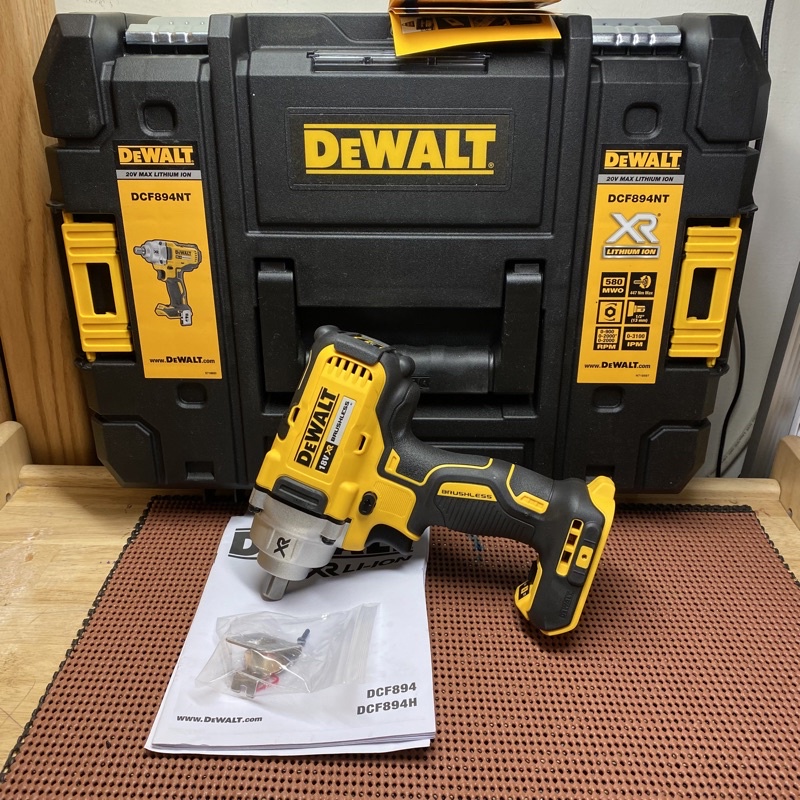 🌀含稅🌀全新DeWALT DCF894 18V/20V 無刷4分中砲/扳手機 | 蝦皮購物