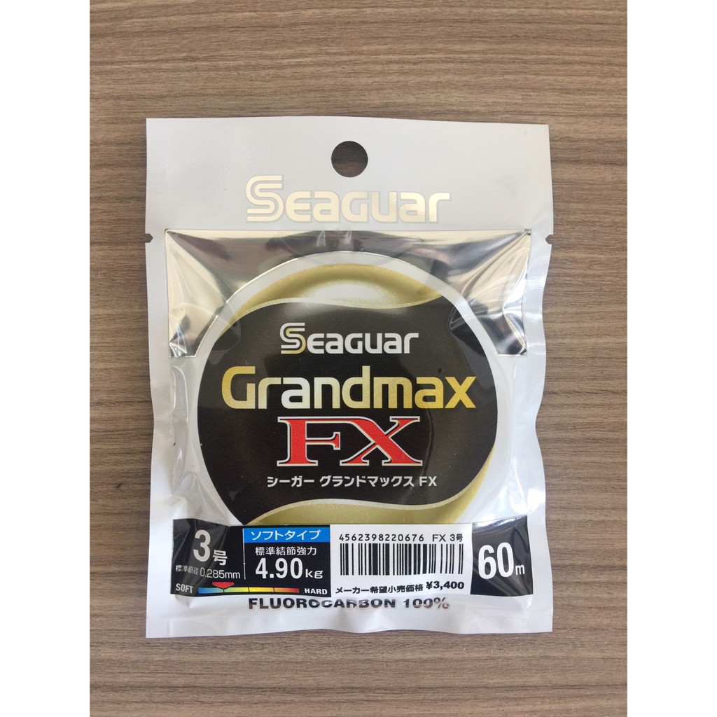 🔥【台南平昇釣具】🔥SEAGUAR 西格 GRAND MAX FX 60M 黑西格 頂級碳纖子線 GRANDMAX | 蝦皮購物