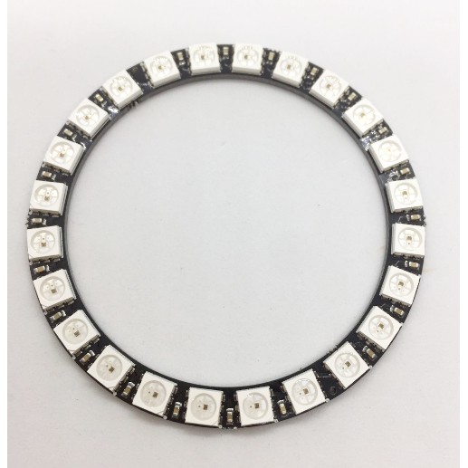 24位 WS2812B 5050 RGB LED 全彩驅動彩燈 圓形開發板(含稅)【佑齊企業 iCmore】 | 蝦皮購物