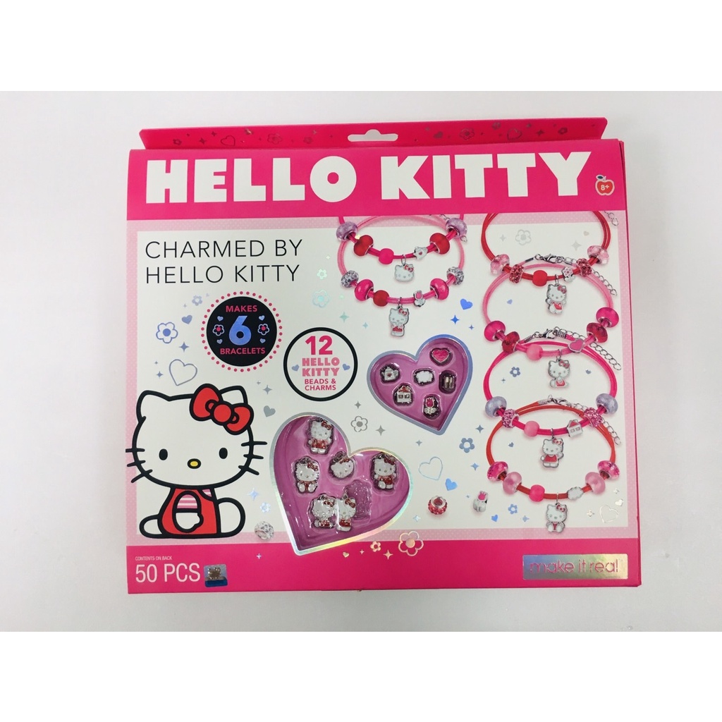 [TC玩具] Make It Real 美麗夢工坊 Hello Kitty 夢幻手鍊組 手環 DIY 原價699 特價 | 蝦皮購物