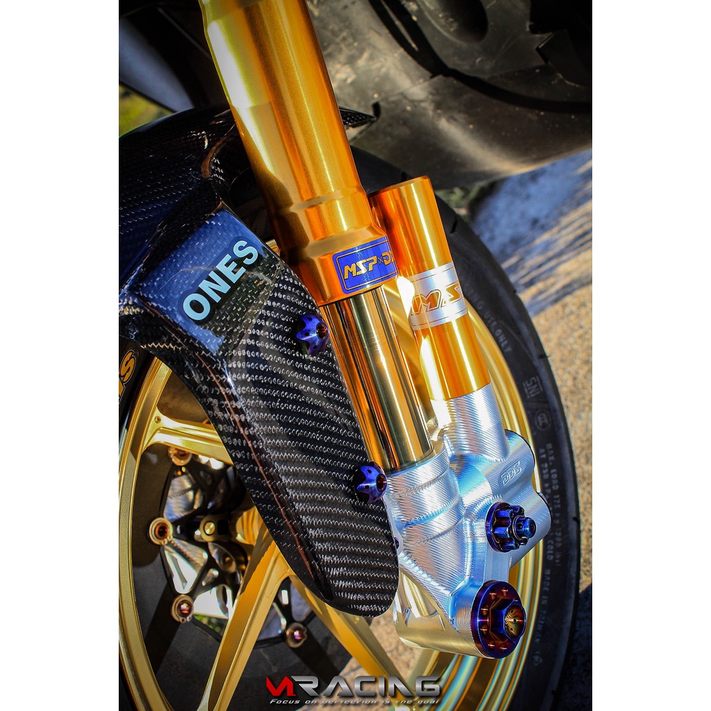 【炫富精品】POSH鈦合金 防倒球/裝飾蓋/塞子 MSP UF2倒叉避震器專用 勁戰/FORCE/雷霆S/JETS | 蝦皮購物