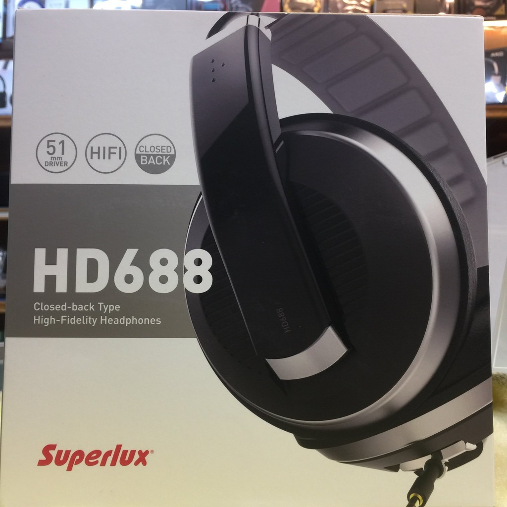特價 [視聽影訊] HD688 SuperLux HD-688 (公司貨) 密閉式專業監聽級耳機可換線式另HD687 | 蝦皮購物