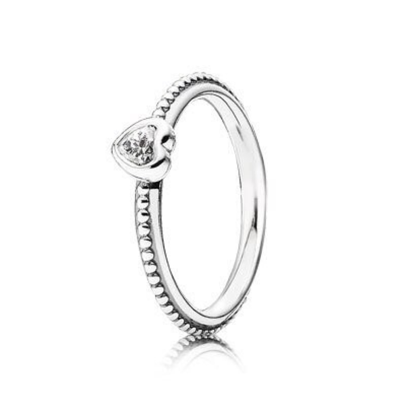 PANDORA Sweet Heart Zirconia & Silver Ring | 蝦皮購物