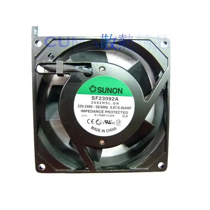 光華CUMA散熱精品*SUNON SF23092A 2092HSL.GN 9225 油封 AC 220V 出線式~現貨 | 蝦皮購物