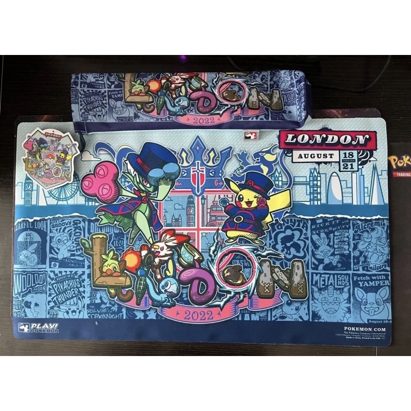 PTCG 2022 WCS POKEMON 世界賽 卡墊 桌墊 寶可夢 | 蝦皮購物