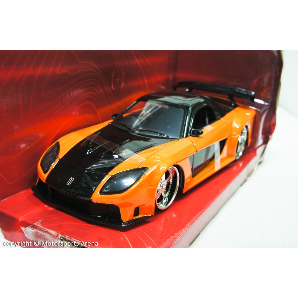 【現貨特價】玩命關頭 東京甩尾韓哥 1:24 Jada Mazda RX-7 Han Tokyo Drift ※全開※ | 蝦皮購物