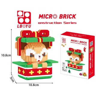 LBOYU 柏裕 7185A 聖誕版達菲熊 900PCS 微積木 | 蝦皮購物