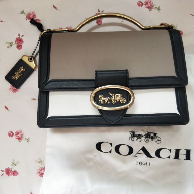 Coach Riley Top Handle 22 In Colorblock | 蝦皮購物