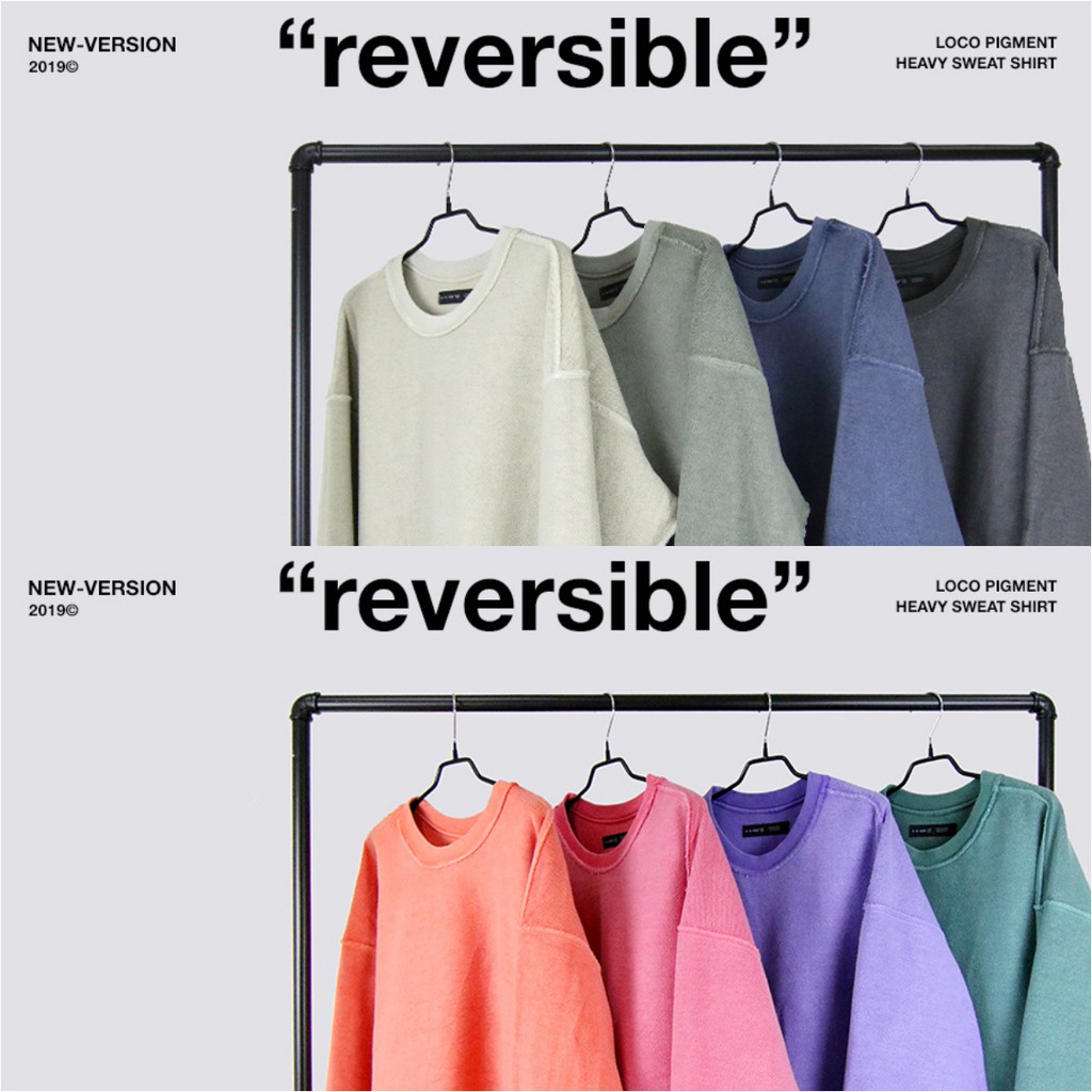 預購 ATTENTION ROW 雙面穿洗舊大學T BTS 柾國 大學踢 重磅 韓國品牌 韓國代購 嘻哈 雙面穿 刷色 | 蝦皮購物