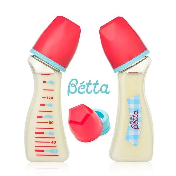 日本 Dr. Betta 手作防脹氣奶瓶 Jewel S3 Gingham-120ml (PPSU) | 蝦皮購物