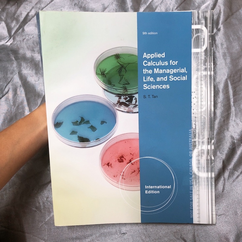 微積分原文書-Applied Calculus 【第9版】｜S.T.Tan｜lnternational Edition | 蝦皮購物